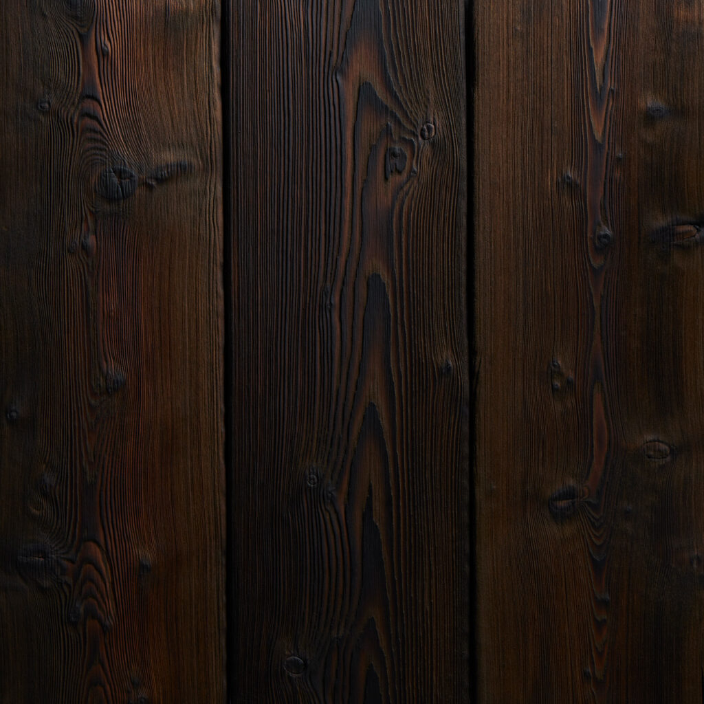 Siberian Larch Walnut | Shou Sugi Ban Charred Wood by Atelier TwentyOne
